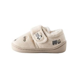 next Hausschuh Jungen Gr&ouml;&szlig;e 21.5 hellbeige / grau / schwarz