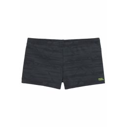 Bruno Banani Boxer-Badehose in schwarz-grau | Gr.: 4