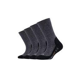 Camano 4er-Set: Socken in Anthrazit/ Schwarz | Gr.: 23-26