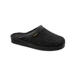 Fischer Markenschuh Herren-Pantoffel Andy in Anthrazit | Gr.: 45