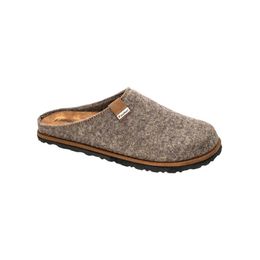 Fischer Markenschuh Herren-Pantoffel Helge in Braun | Gr.: 42
