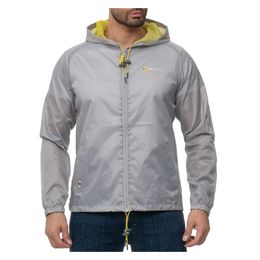 Geographical Norway Herren Regular Fit Jacke in Light Grey | Gr.: M