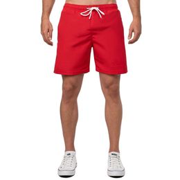 Reichstadt Herren Regular Fit Shorts Mid Waist in Red | Gr.: XXL