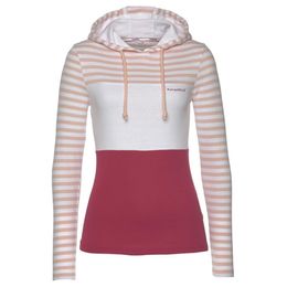 Kangaroos Kapuzenshirt in rosa-wei&szlig;-bordeaux | Gr.: 52/54