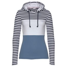 Kangaroos Kapuzenshirt in wei&szlig;-marine-rauchblau | Gr.: 40-42