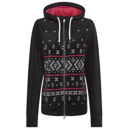 Kangaroos Fleecejacke in Schwarz-pink | Gr.: 48/50