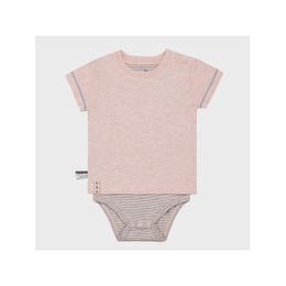 OrganicEra Baby Kurzarm-Bodyshirt in Rose Melange | Gr.: 6-12 Monate