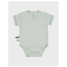 OrganicEra Baby Wickel-Kurzarmbody in Aqua Melange | Gr.: 6-12 Monate