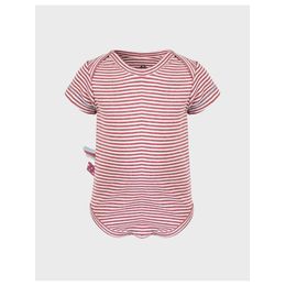 OrganicEra Baby Kurzarm-Body in Bordeaux Melange | Gr.: 0-3 MONATE