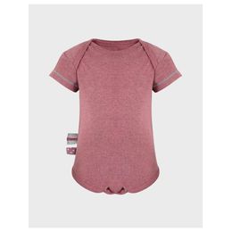 OrganicEra Baby Kurzarm-Body in Bordeaux Melange | Gr.: 3-6 MONATE