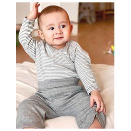 OrganicEra Baby Schlupfhose in Grey Melange | Gr.: 0-3 MONATE