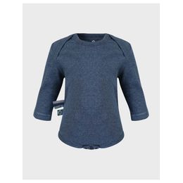 OrganicEra Baby Langarmbody in Indigo Melange | Gr.: 12-18 MONATE