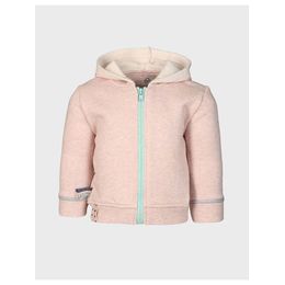 OrganicEra Baby Kapuzen-Sweatjacke in Rose Melange | Gr.: 0-3 MONATE