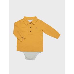 OrganicEra Langarm Hemdbody in Mustard | Gr.: 12-18 MONATE