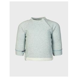 OrganicEra Baby Sweatshirt in Aqua Melange | Gr.: 0-3 MONATE