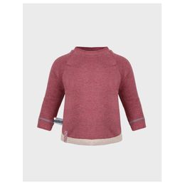 OrganicEra Baby Sweatshirt in Bordeaux Melange | Gr.: 0-3 MONATE