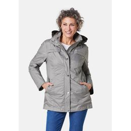 GOLDNER Kurzgr&ouml;&szlig;e: Leichtjacke Leichtjacke mit vielen Details in grau | Gr.: 20