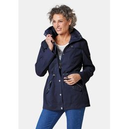 GOLDNER Jacke Longjacke aus fein strukturierter Ware in marine | Gr.: 46