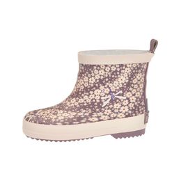 Playshoes Gummistiefel Halbschaft Blumen in violett | Gr.: 20