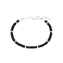 s.Oliver Armband »2033927« mit Achat edelstahlfarben-schwarz + schwarz 22 cm Stylisches Armband für Herren von s.Oliver