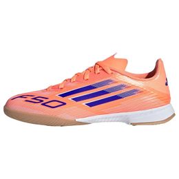 adidas Performance Fu&szlig;ballschuh 'F50 League' Jungen Gr&ouml;&szlig;e 37/37.5 blau / koralle / lachs / wei&szlig;