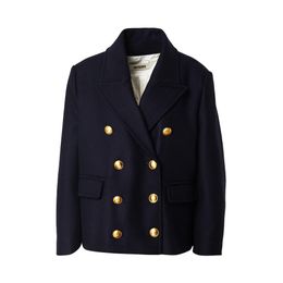 Drykorn Between-Seasons Coat 'Ordburgh_2' female Blue size 5
