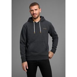 Delmao Herren DELMAO Kapuzensweatshirt grau S
