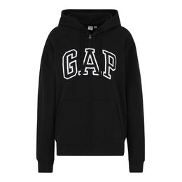 GAP Tall Sweatjacke 'HERITAGE' Damen Größe L schwarz / weiß