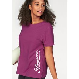 Kangaroos Damen Kangaroos T-Shirt Kurzarm, casual, unifarben, gro&szlig;e Gr&ouml;&szlig;en pink 56/58