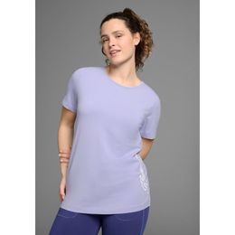 Kangaroos Damen Kangaroos T-Shirt Kurzarm, casual, unifarben, gro&szlig;e Gr&ouml;&szlig;en lila 44/46
