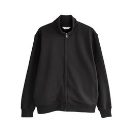 next Zip-Up Hoodie male Black size 4XL