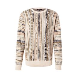 Iriedaily Pullover 'Theodore' Herren Gr&ouml;&szlig;e XL beige / oliv / schwarz