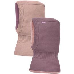 MaxiMo Kinderschlupfm&uuml;tze Merino 2farbig rose taupe/hellmauve - Gr&ouml;&szlig;e 51cm 43571196900