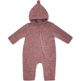MaxiMo GOTS Wollfleece Baby Overall mit Rei&szlig;verschluss rose - Gr&ouml;&szlig;e 62/68 Kinder 59000149700