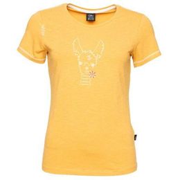 Chillaz Gandia Happy Alpaca T-Shirt Women ochre - Gr&ouml;&szlig;e 36 Damen 1025841
