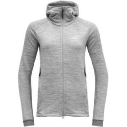 DEVOLD Nibba Merino Jkt Hood Women grey melange - Gr&ouml;&szlig;e XS AGO264470C