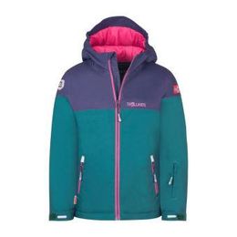 Trollkids Girls Hallingdal Jacket mid petrol/deep violet/dk pink - Gr&ouml;&szlig;e 128 Kinder 223