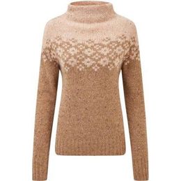 Sherpa Adventure Gear Mandari Mock Neck Sweater Women mocha - Gr&ouml;&szlig;e XL SW25074