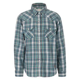 Ariat Hemd Darla Shirt blau/gr&uuml;n Damen S (8 Jahre)