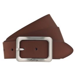 Mustang Lederg&uuml;rtel f&uuml;r Damen braun 80 cm