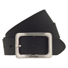 Mustang Lederg&uuml;rtel f&uuml;r Damen schwarz 85 cm