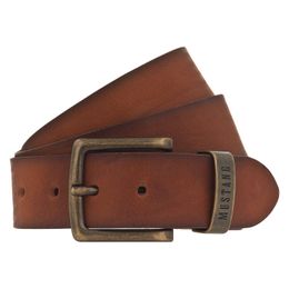 Mustang Lederg&uuml;rtel f&uuml;r Herren braun 90 cm