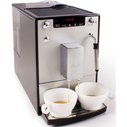 Melitta Kaffeevollautomat "Solo & Milk E953-202, silber/schwarz", silber (silberfarben, schwarz), B:45,5cm H:30,3cm T:20cm, Kaffeevollautomaten, Café crème & Espresso per One Touch, Düse für Milchschaum