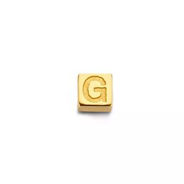 Isabel Bernard Charms - G Gold Le Carr&eacute; Felie 14 Karat Cube Charm - Gr. unisize - in Gold - f&uuml;r Damen