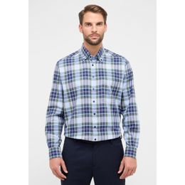 Langarmhemd Eterna "COMFORT FIT", Herren, Gr. XL, US-Gr&ouml;&szlig;en, blau, Twill, 70% Baumwolle, 30% Lyocell, normal, Manschette, Hemden, EASY IRON (b&uuml;gelleicht)