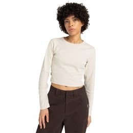 Shirttop Element "Icon Crop", Damen, Gr. L, oat milk, Obermaterial:[Hauptmaterial] 95% Walkfrottier, 5% Elasthan;, Tops Shirttop