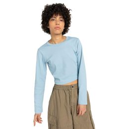 Element Damen Shirttop "Icon Crop"forget me not, Gr. M, [Hauptmaterial] 95% Baumwolle, 5% Elasthan, Tops
