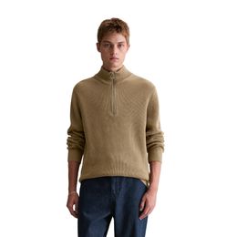 Marc O'Polo Troyer MARC O'POLO DENIM "aus reiner Bio-Baumwolle", Herren, Gr. M, pale khaki, Obermaterial: 100% Baumwolle, unifarben, Pullover