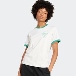 T-Shirt adidas originals "TENNIS TEE", Damen, Gr. XXL, weiß (cloud weiß), Obermaterial: 100% Baumwolle, Shirts