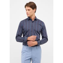Langarmhemd Eterna "SLIM FIT", Herren, Gr. 41, Normalgr&ouml;&szlig;en, navy, Twill, 100% Baumwolle, schmal, Manschette, Hemden, NON IRON (b&uuml;gelfrei)